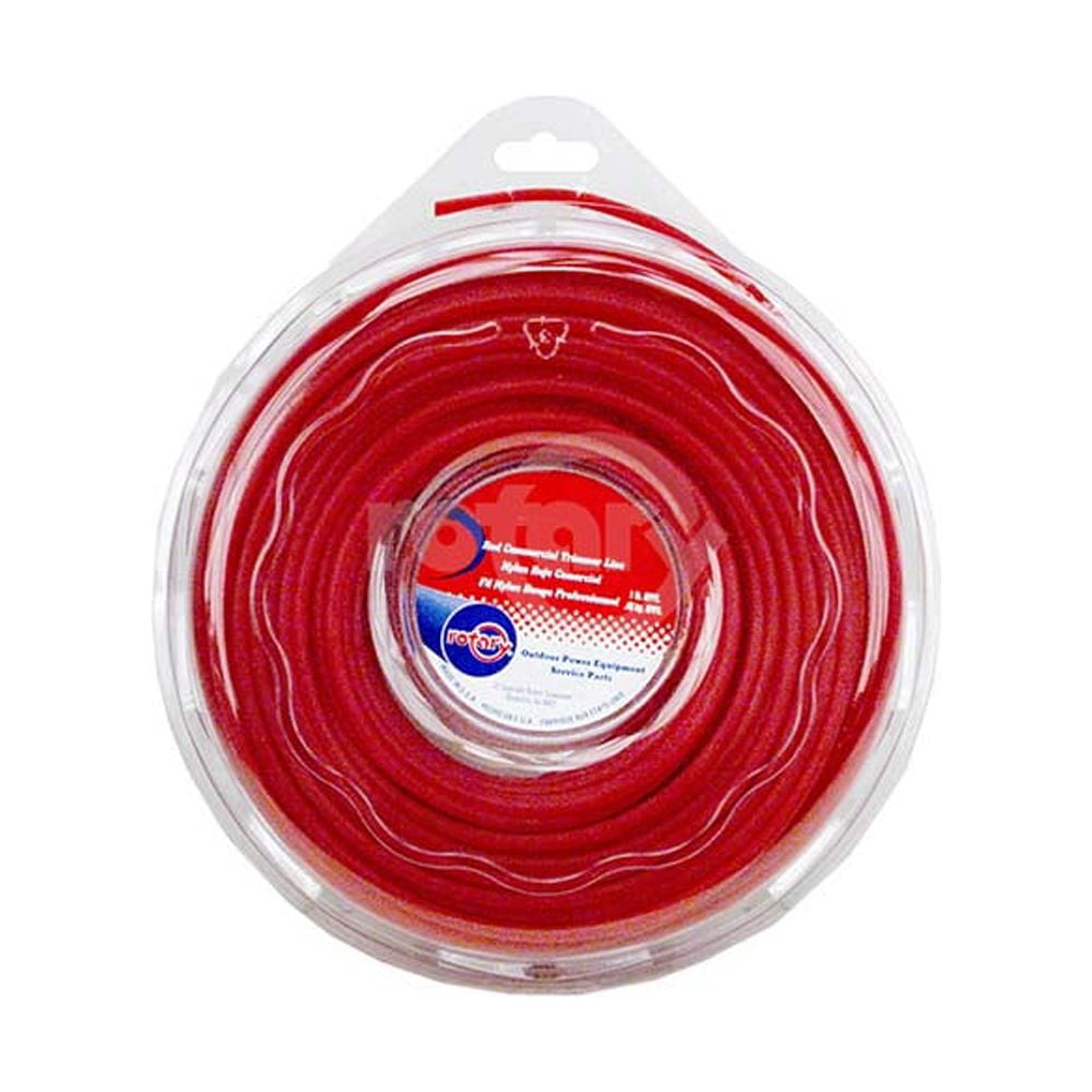 Rotary 5929 Trimmer Line .130 X 1 Lb. Donut Red Commercial - Walmart.com