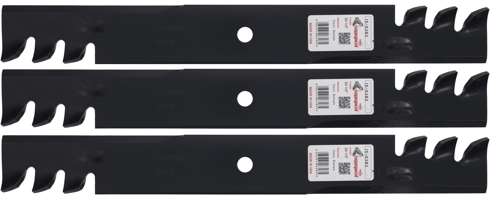 Rotary® 6303 3 Mower Blades for Dixie Chopper® Exmark® Gravely® Toro ...