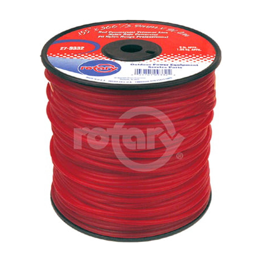 Rotary # 9332 Round Trimmer line Red Commercial Grade # .155 Dia x 300 ...
