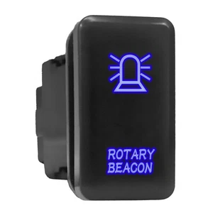 Rotary Beacon Blue Backlit Switch Tall Push Button 1.54"X 0.83" (Fit ...