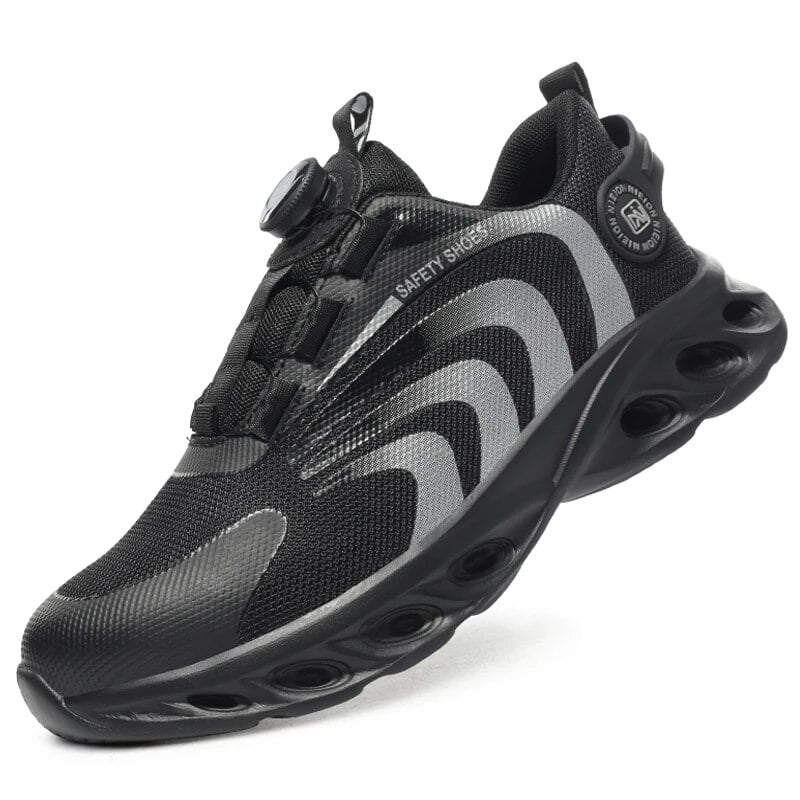 Rotary Buckle Work Sneakers Protective Shoes Lightweight Safety Shoes ...