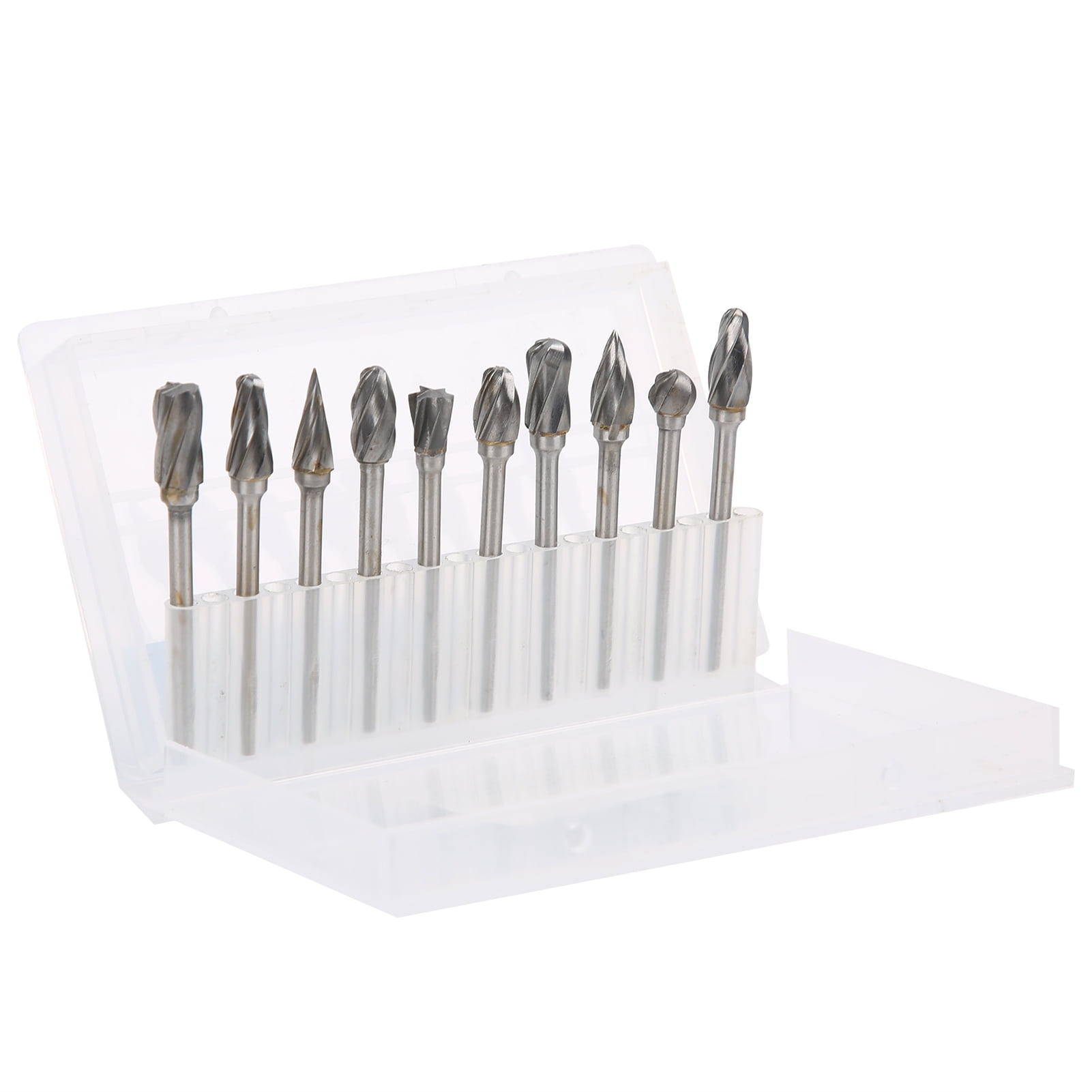 Rotary Burr Set, 10pcs Tungsten Carbide Rotary Burrs Set Double Cut ...