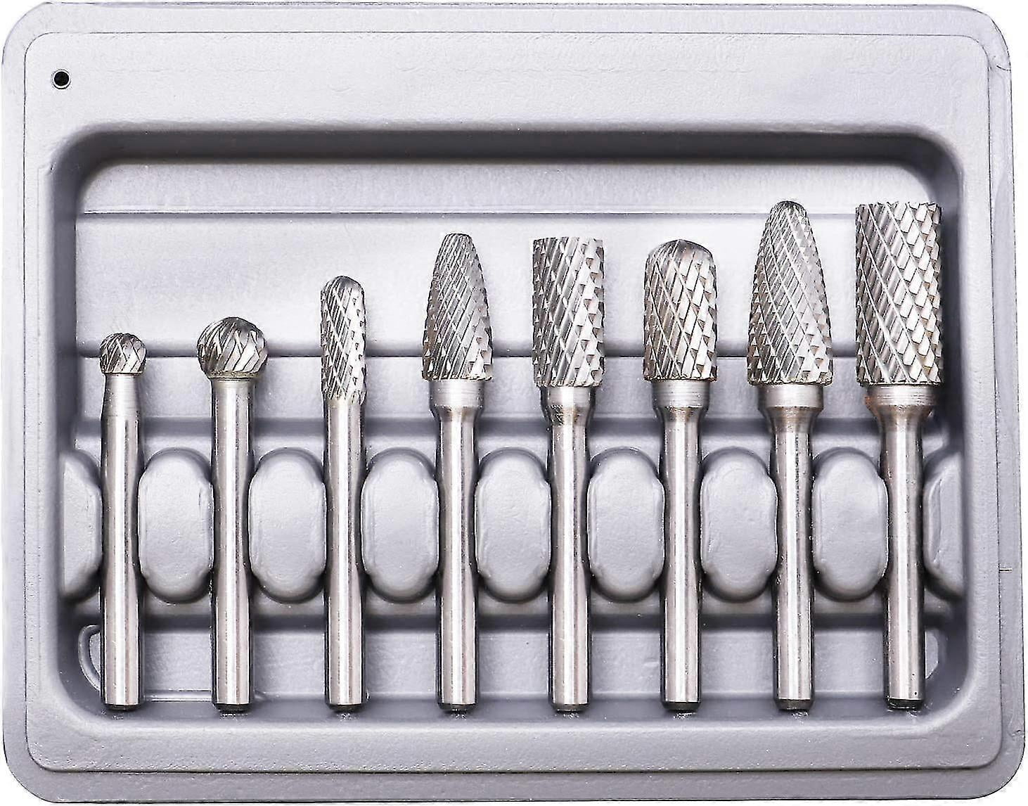 Rotary Burrs, Double Cut Tungsten Burres, 8 Pieces Double Cut Tungsten ...