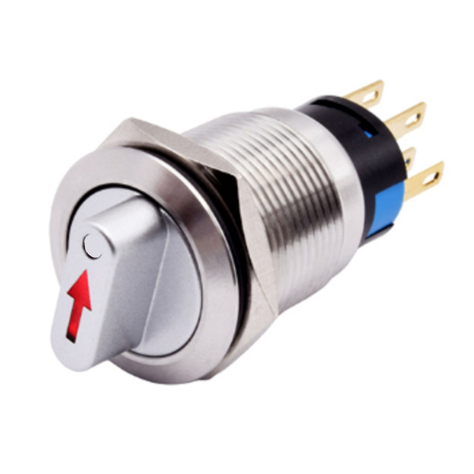 Rotary Button Switch 1NO 1NC 2 Positions 3-6V ON-Off Waterproof Rotary ...