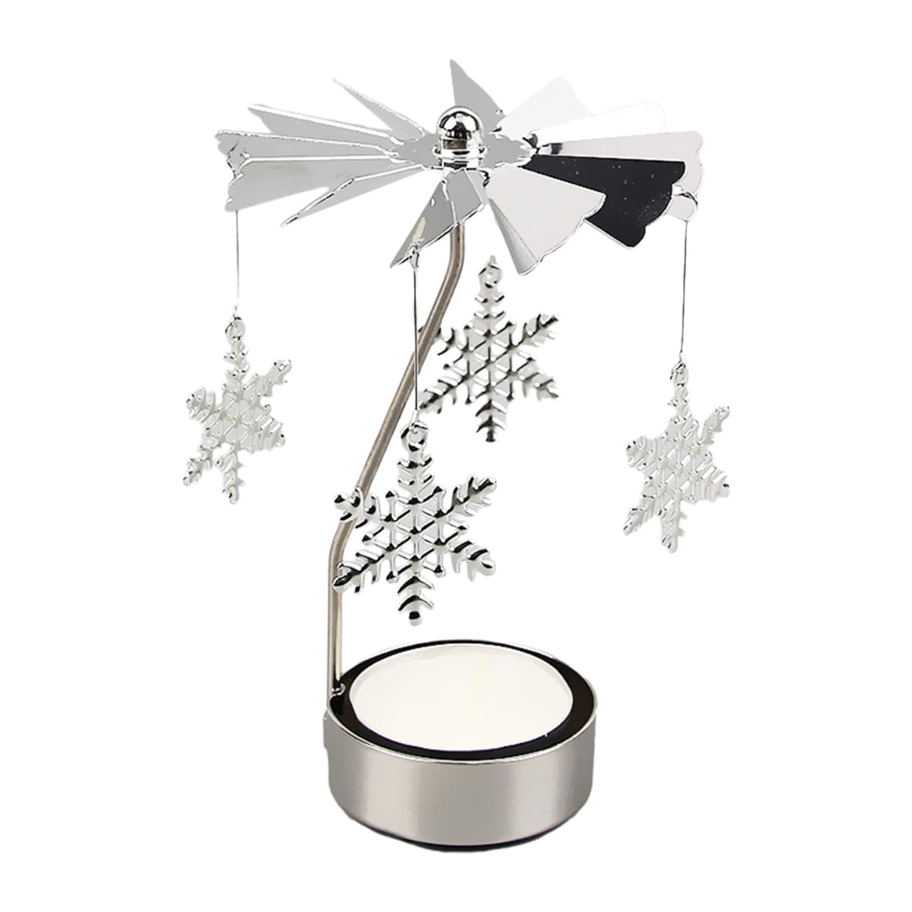 Rotary Candle Holder Creative Rotating Candlestick Tea Light Candle ...