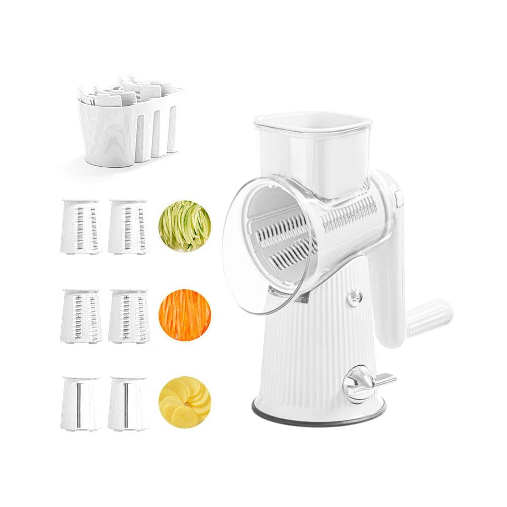 Rotary Cheese Grater,2024 New 5 in 1 Cheese Grater with Handle ...