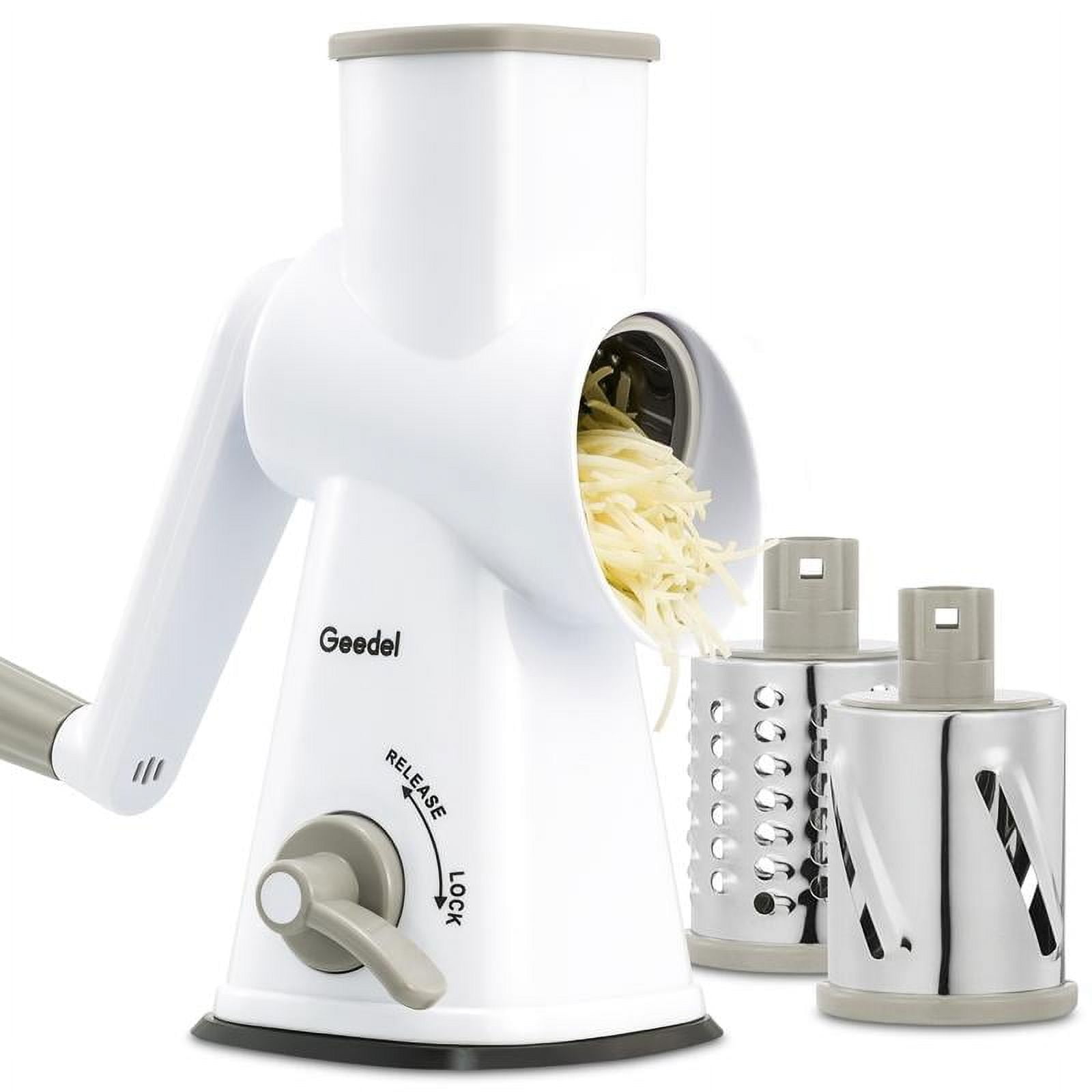 Rotary Cheese Grater,Detachable Kitchen Utensils,Vegetable Slicer ...