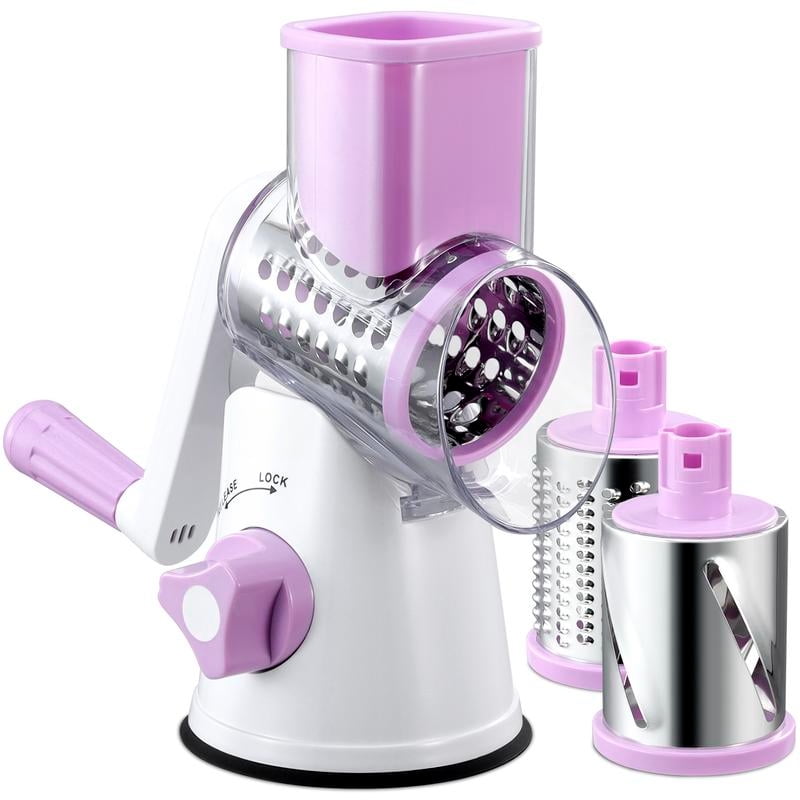 Rotary Cheese Grater, Dishwasher Safe Vegetable Cheese Slicer with ...