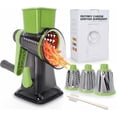 Rotary Cheese Grater with Handle-Versatile Cheese Grater Non-Slip ...