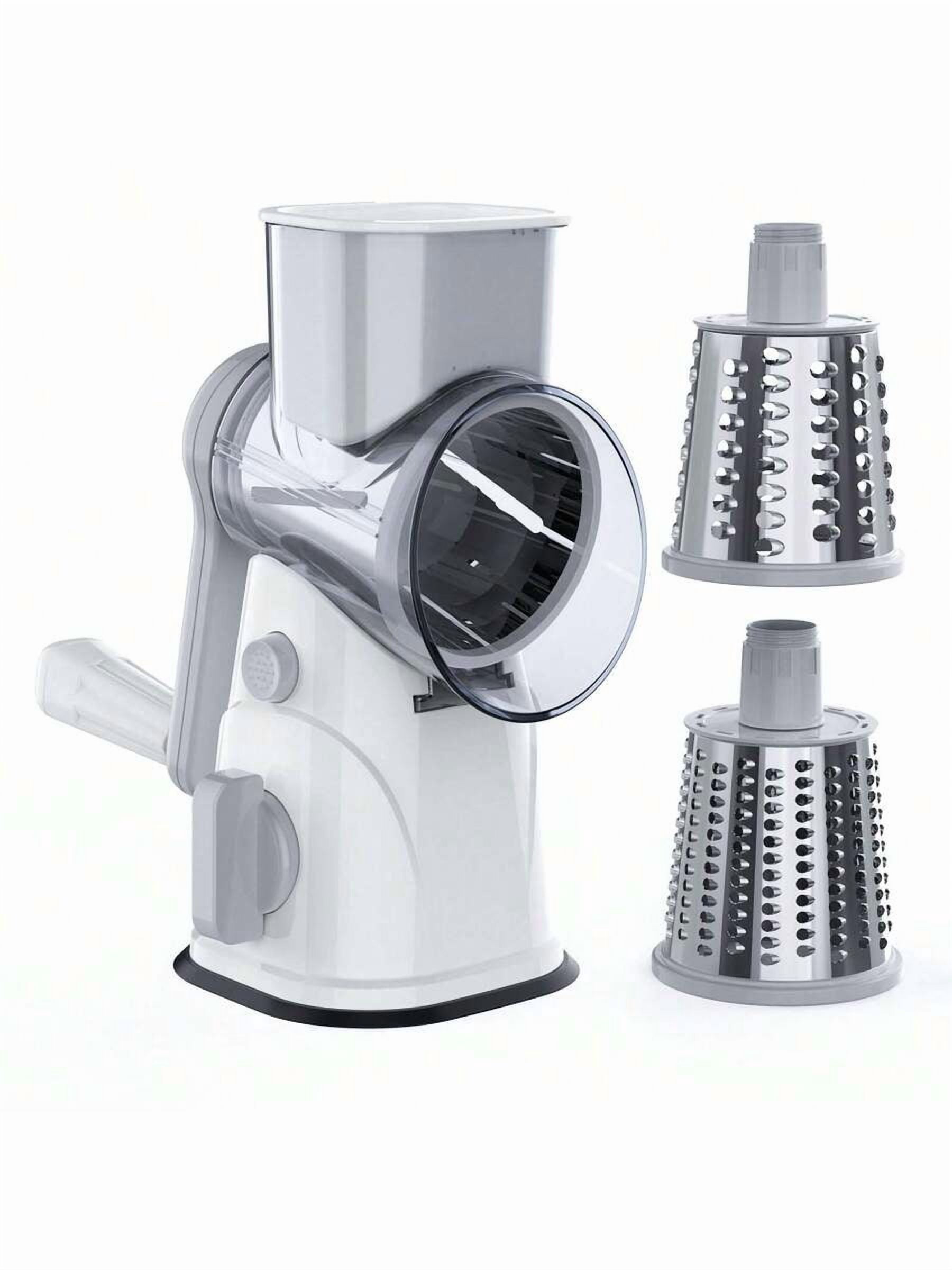 Rotary Cheese Grater For Kitchen, Hand Crank Cheese Shredder With 3 ...