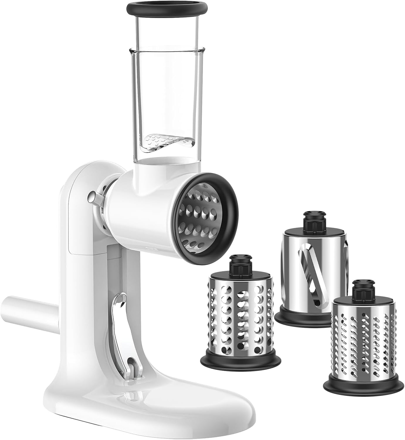 Rotary Cheese Grater, Manual Hand Crank Cheese Grater with 3 ...