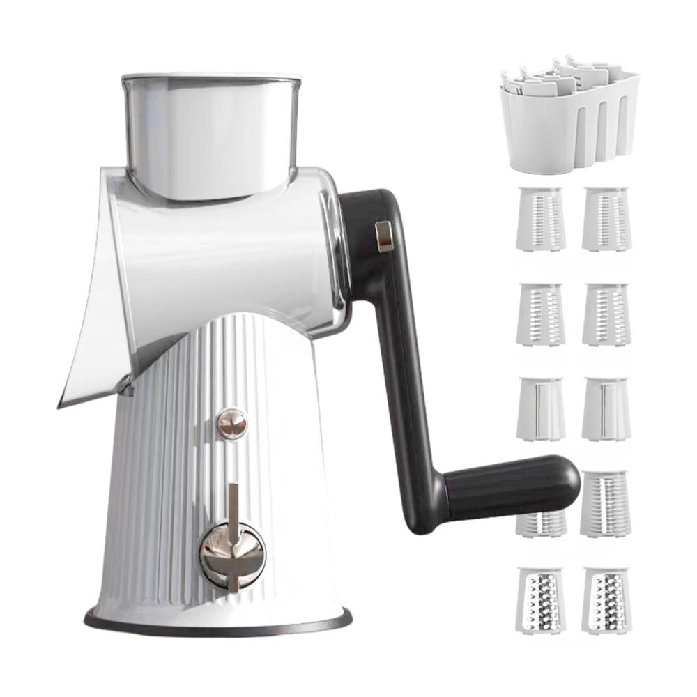 Rotary Cheese Grater | Multifunctional 5 Interchangeable Cuts Cheese ...