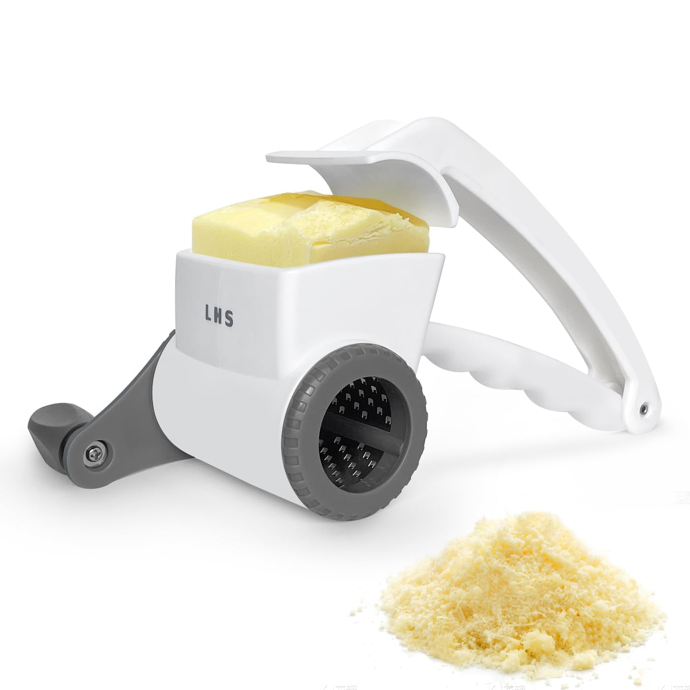Rotary Cheese Graters for Kitchen, Professional Manual Crank Handheld ...
