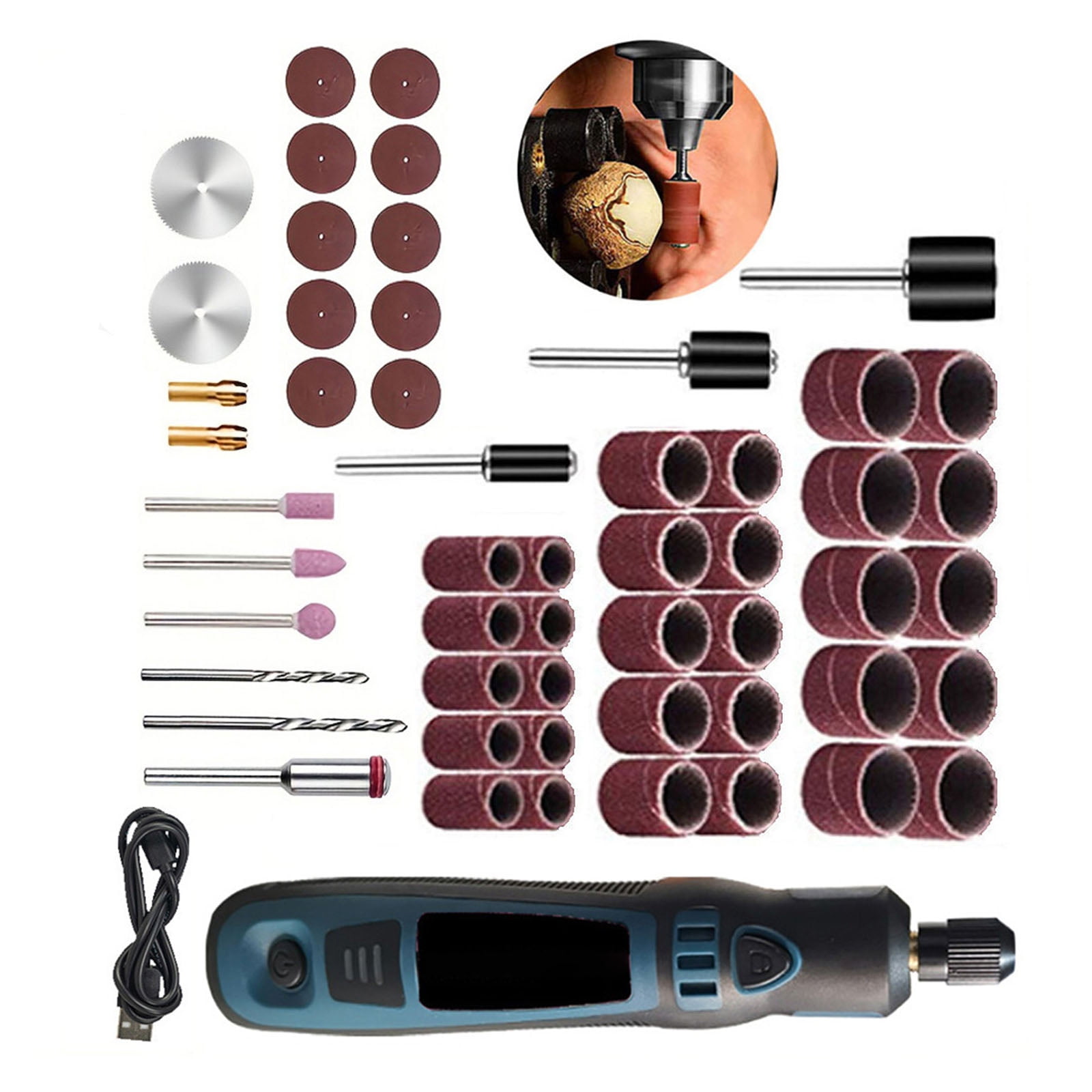 Rotary Crafting Pen Accessory Set Cordless Operations 4 Hour Runtime ...