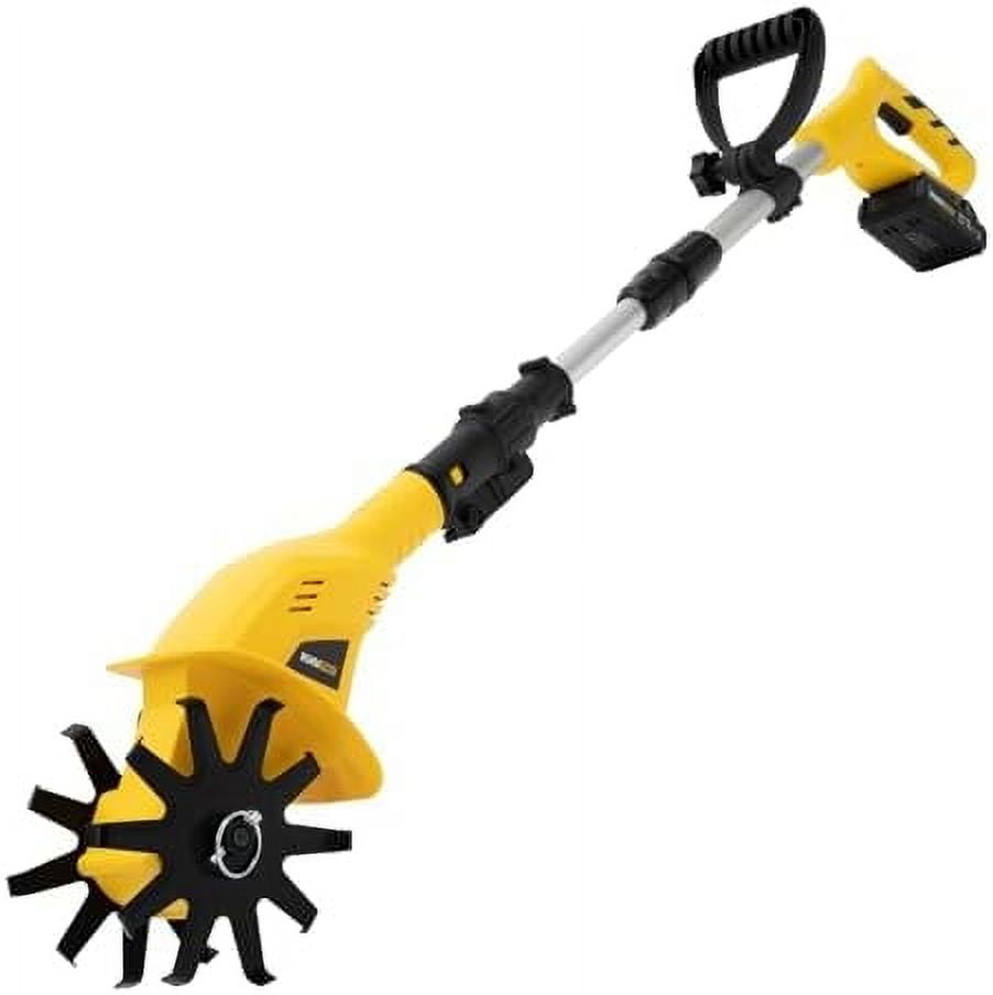 Rotary Cultivator Cordless Garden Tiller Battery Powered, Lawn Farm ...