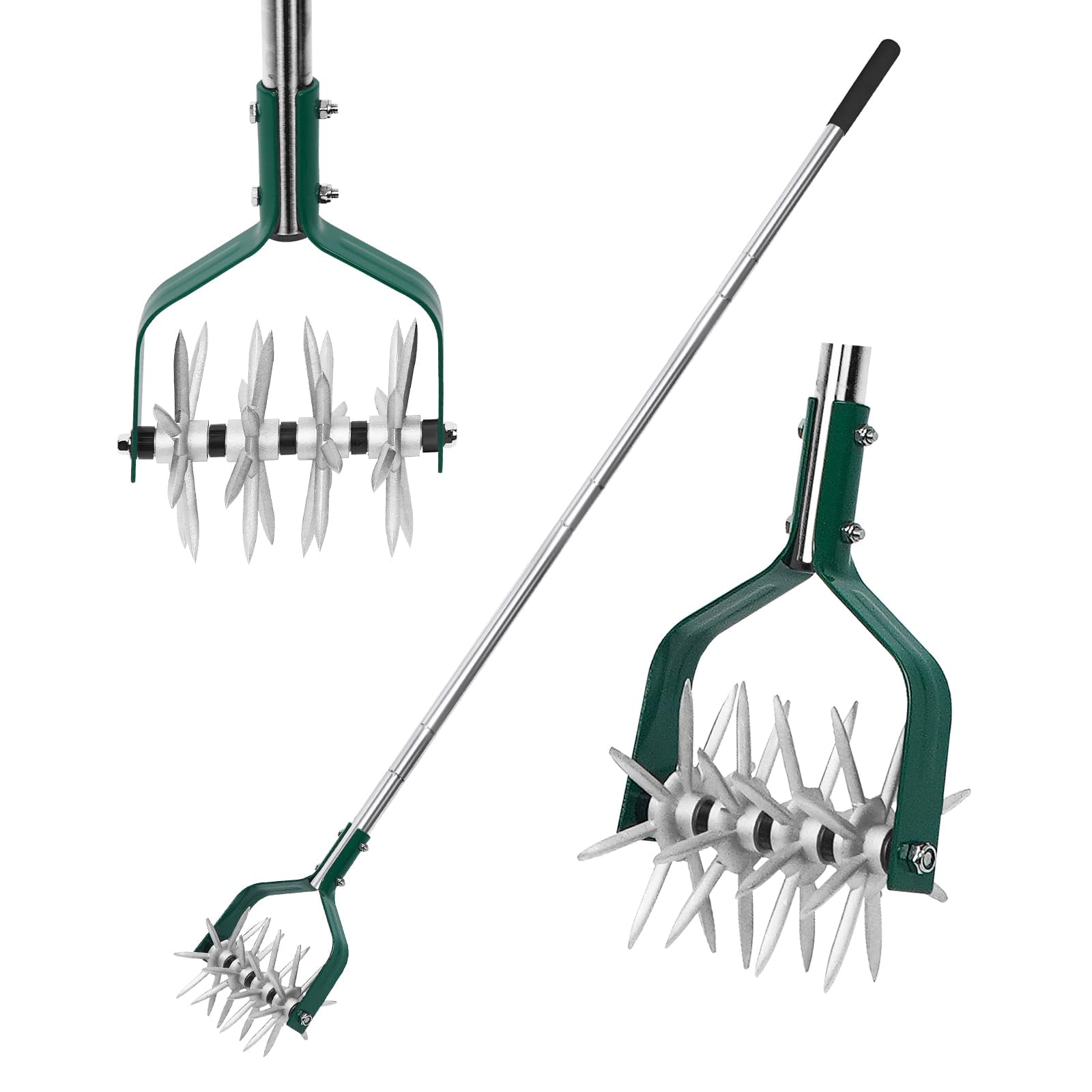 Rotary Cultivator Garden Tool Manual Tiller With Durable Aluminum Gears ...