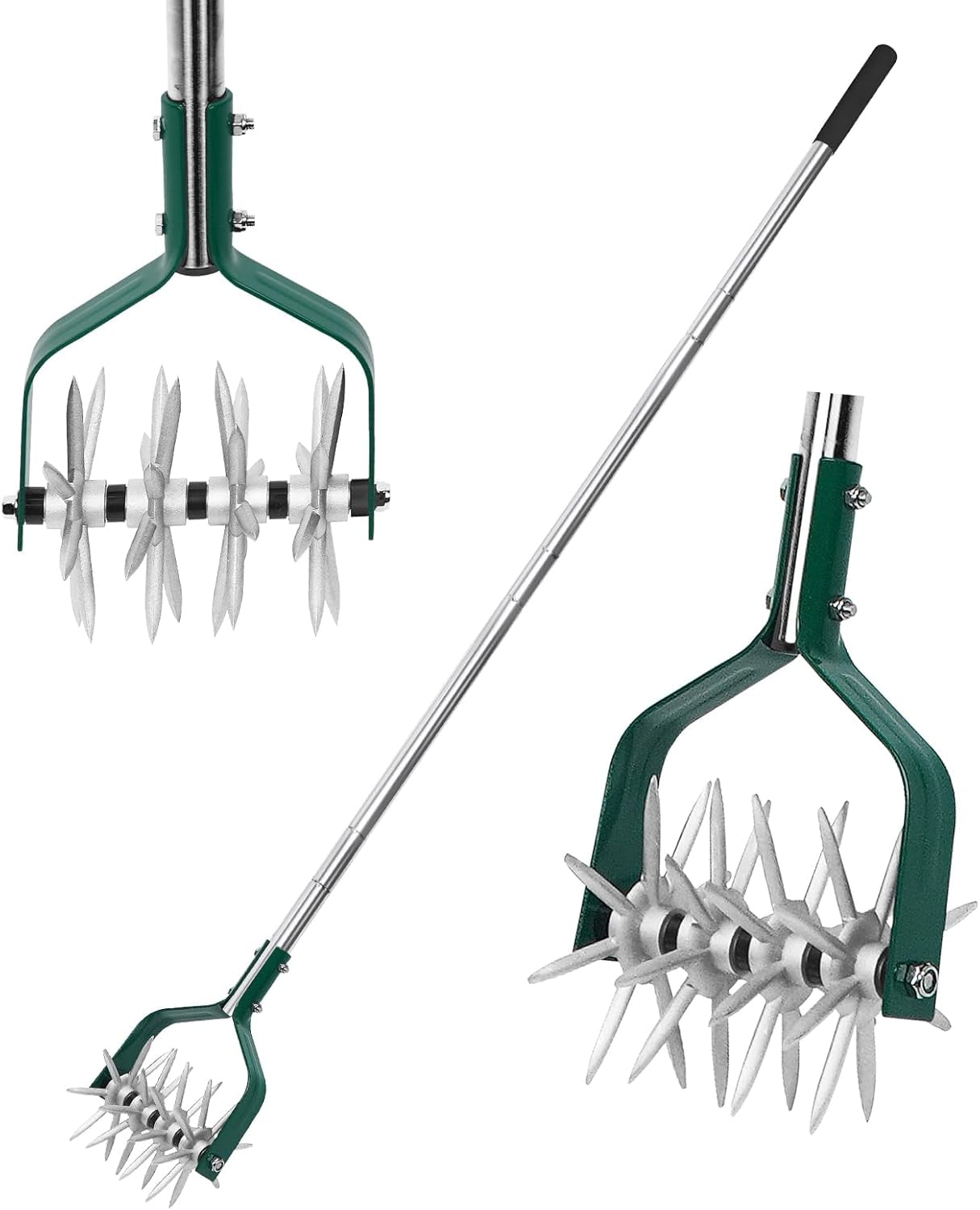 Rotary Cultivator Tiller Adjustable S/S Handle Rotary Tiller with ...