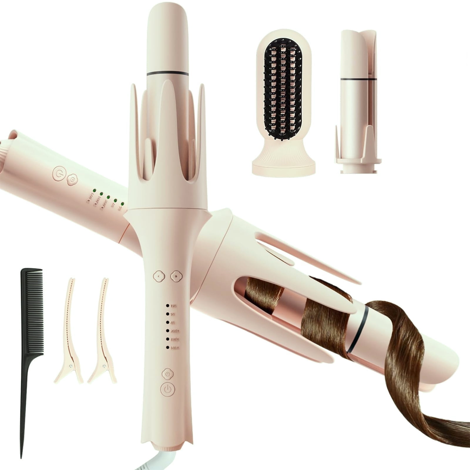 Rotary Curling Iron, 2 in 1 Multifunctional Hot Tool, Automatic Hair ...