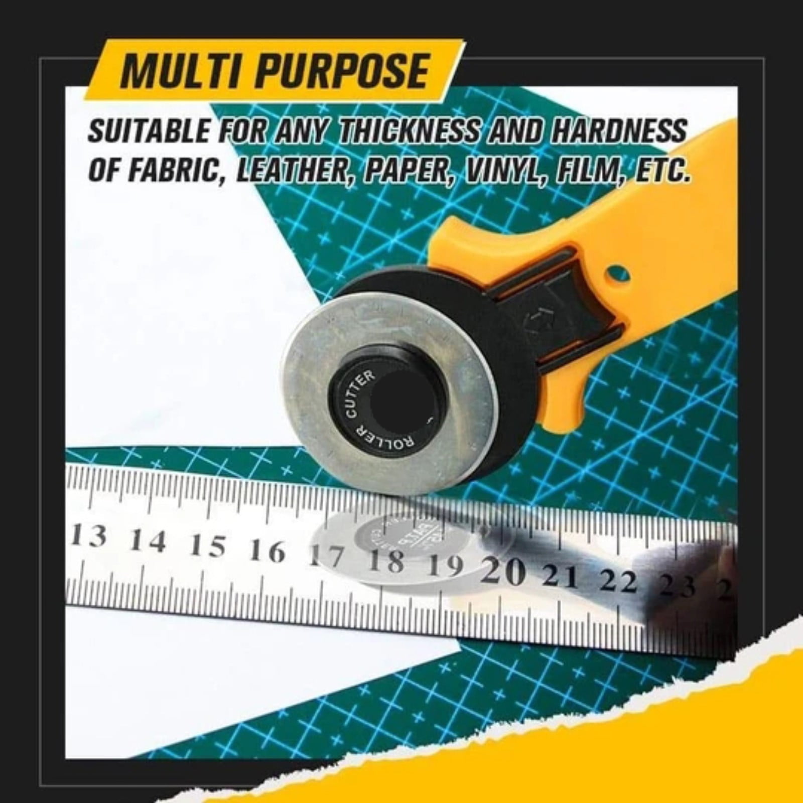 Rotary Cutter 28mm Steel Blade | Fabric Leather Craft Wheel Knife ...