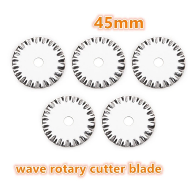 Rotary Cutter Blades, 10pcs 45mm Pinking Rotary Blades, Replacement ...
