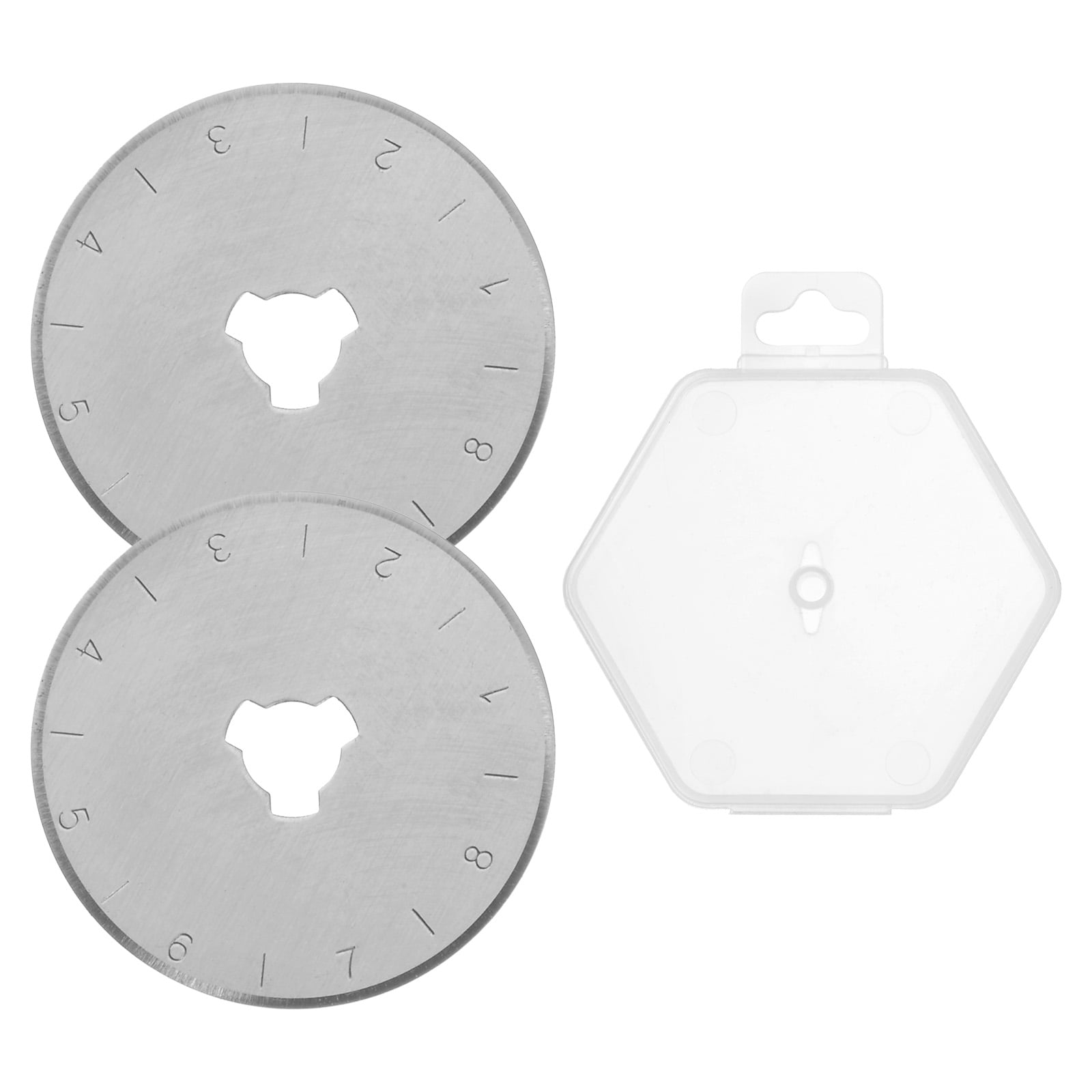 Rotary Cutter Blades 28mm SK7 Steel for Sewing Quilting, Silver Tone, 2 ...