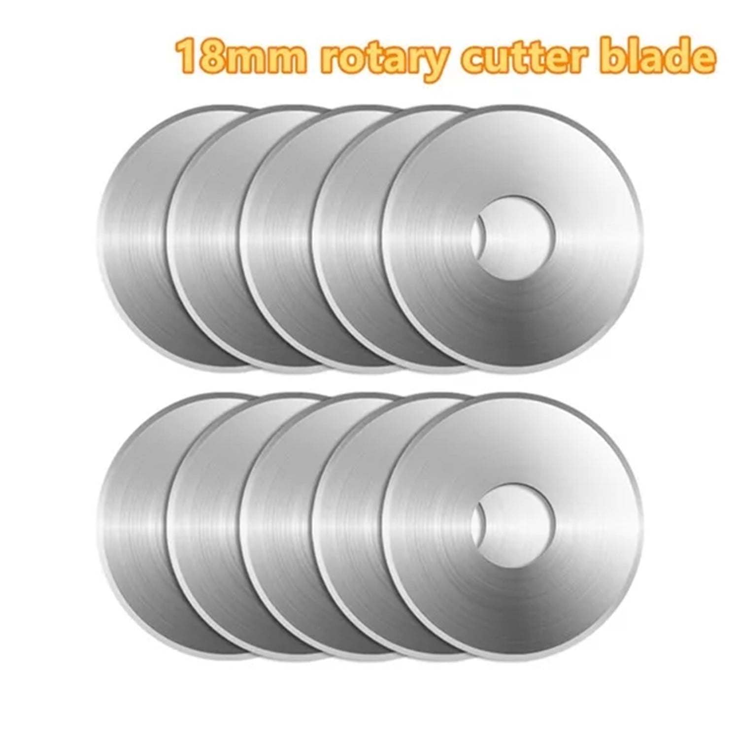 18mm Steel Rotary Cutter Blades, 10-Pack Replacement for Fabric ...