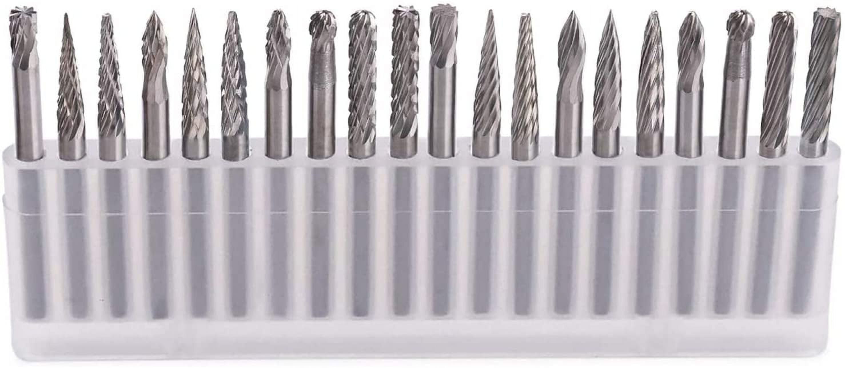 Rotary Cutters ， 20Pcs Tungsten Carbide End Mill Bit Rotary Steel Files ...
