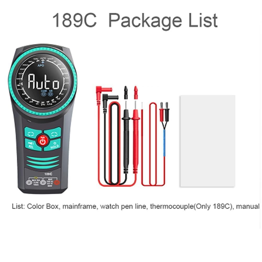 Rotary Dial Multimeter 6000 Count NCV Live Wire LED and Temperature ...