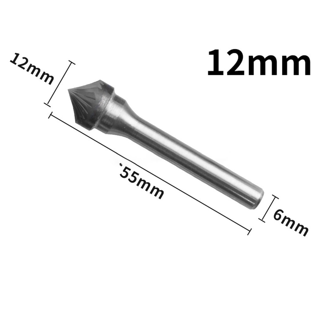 Rotary File 90 Degree Chamfer Grinding Head Conical Alloy Hard Metal ...