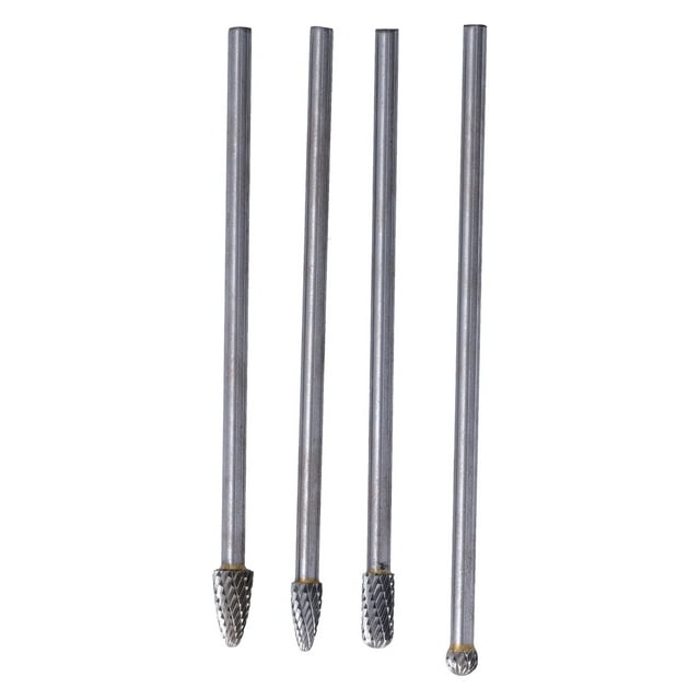Rotary File Long Tungsten Steel Rotary Burr Set with 6mm Shank for ...