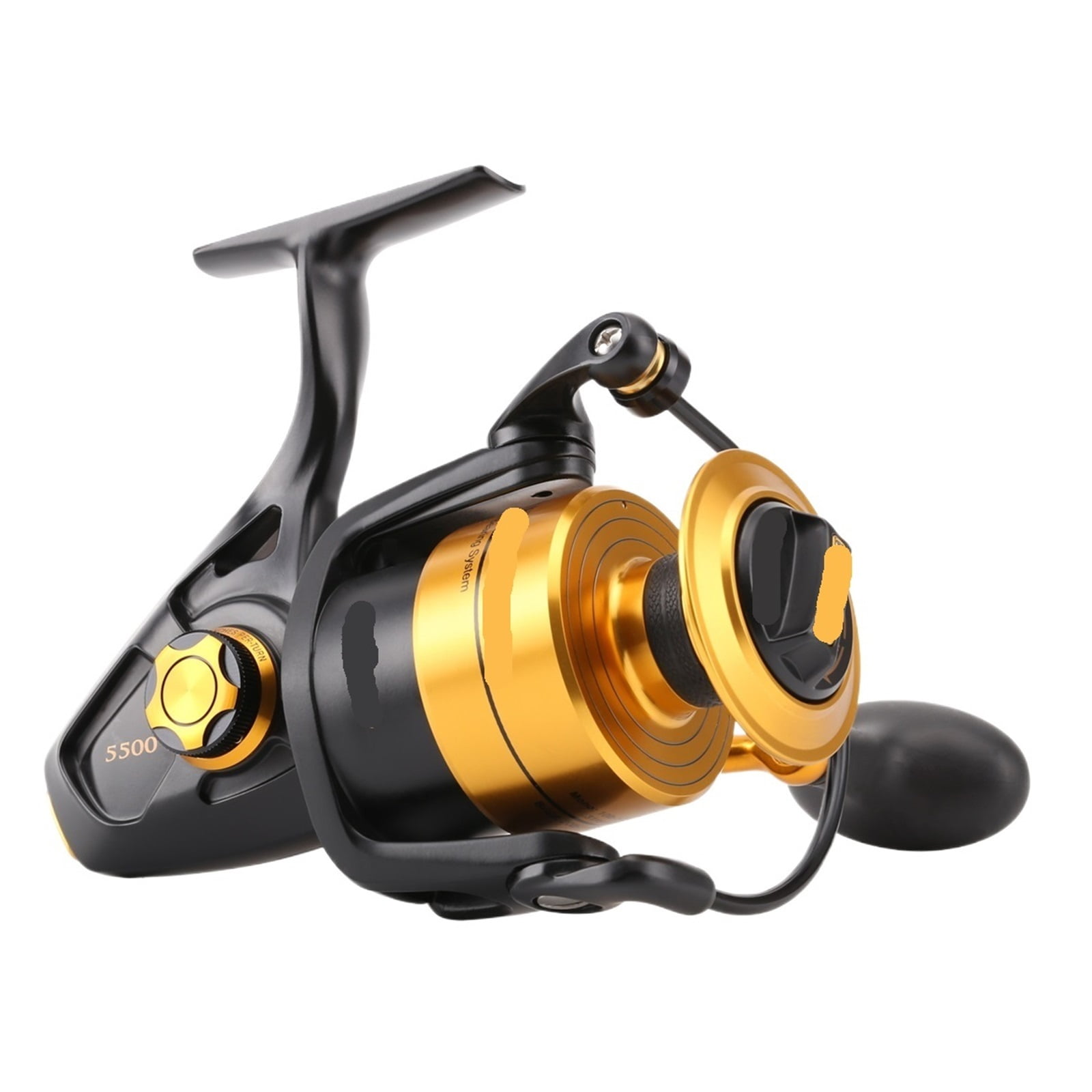 Rotary Fishing Reel Full Metal Body HT-100 Long Cast Large Saltwater ...