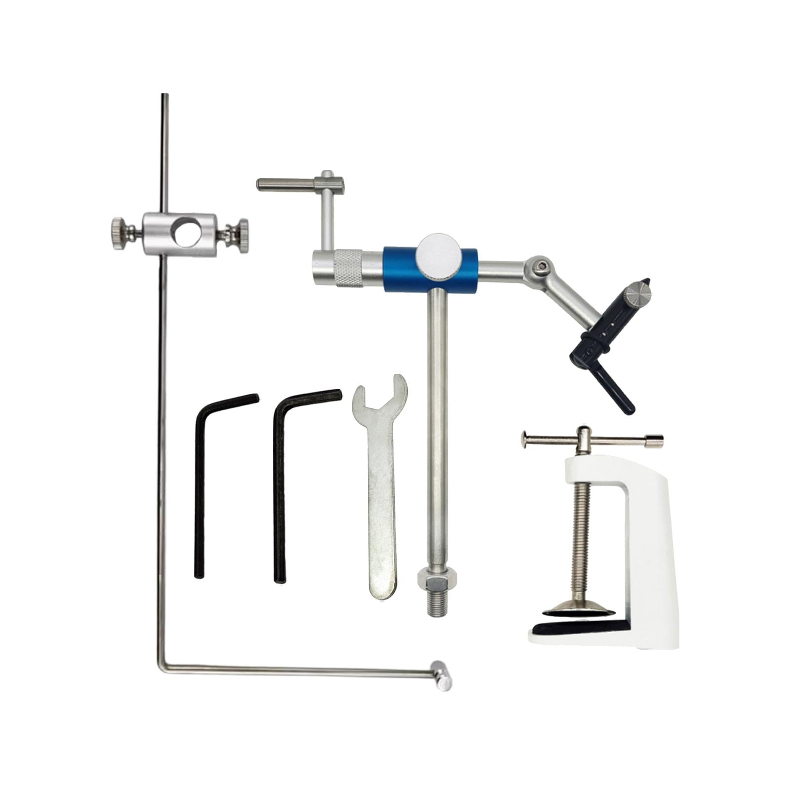 Rotary Fly Tying Vise, Table Clip Type, Aluminum Alloy Smooth DIY Lure ...
