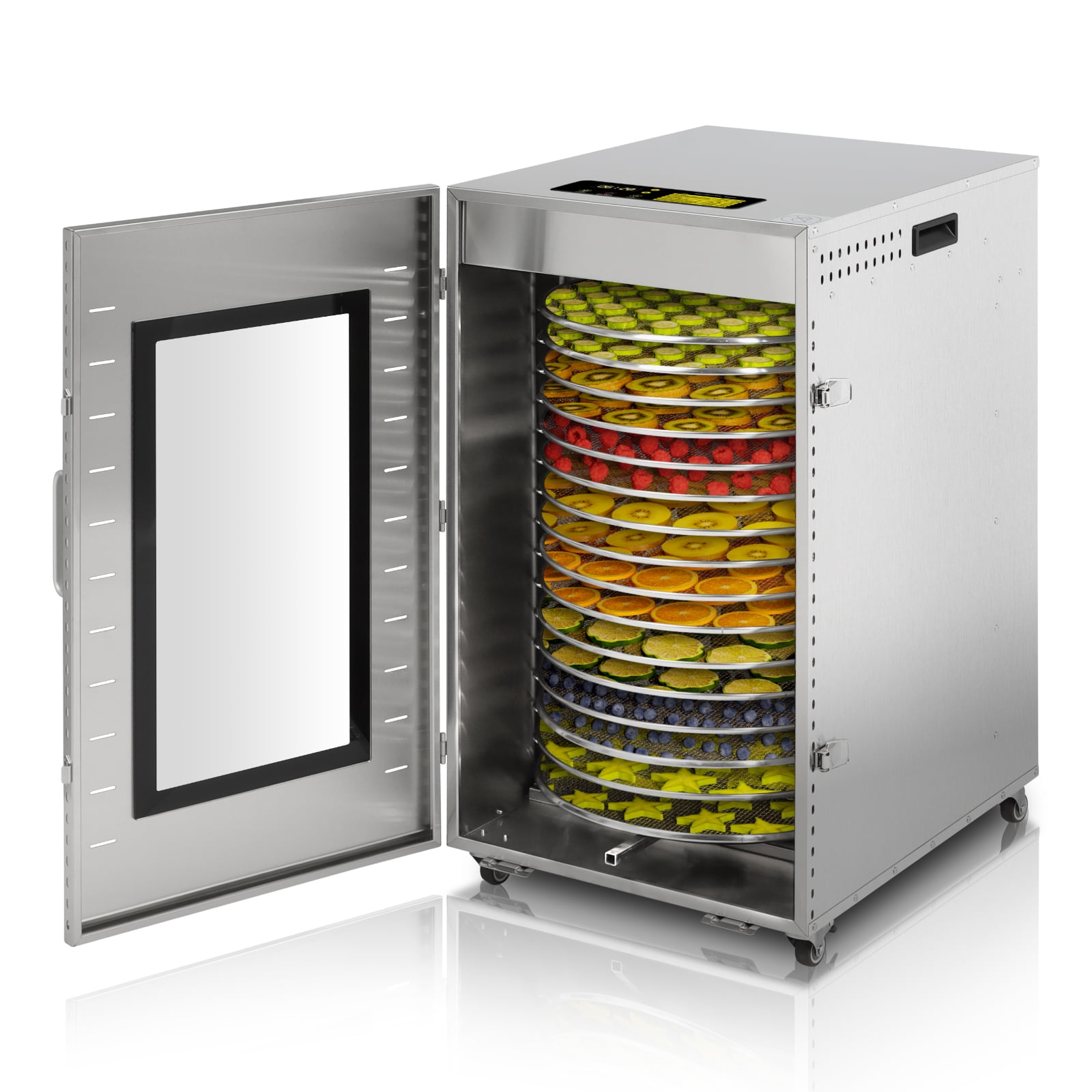 Rotary Food-Dehydrator Machine 16 Trays 17.52ft² Fruit-Dehydrator for ...