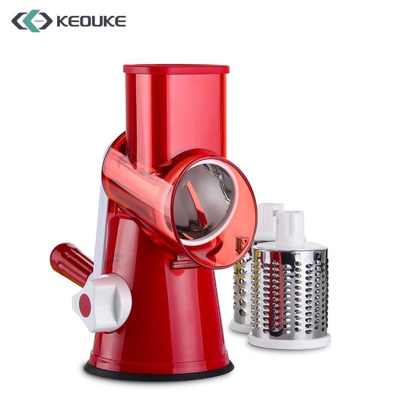 Rotary Food Grater, 1/2 Sets Manual Cheese Shredder with Strong Suction ...