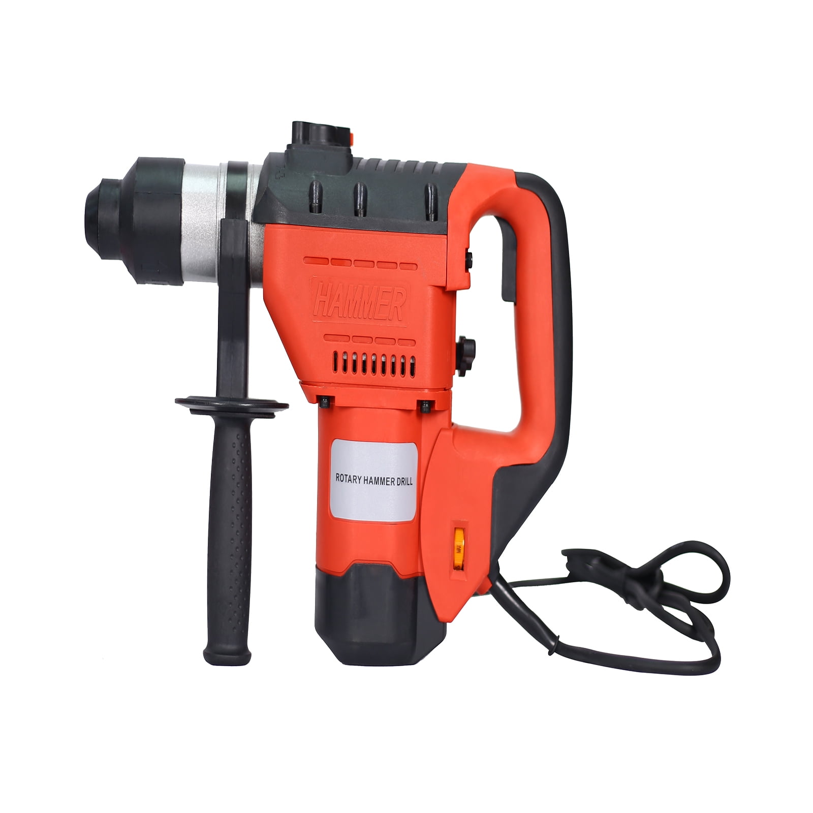 Rotary Hammer 1100W(Red + Black) 1-1/2" SDS Plus Rotary Hammer Drill 3 ...