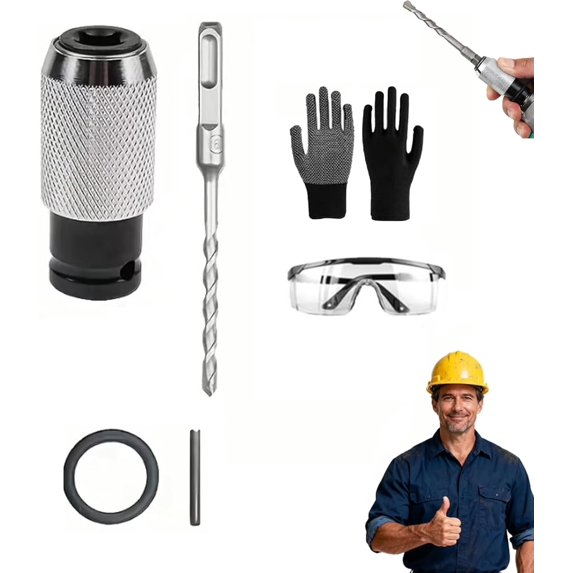 Rotary Hammer Adapter with Impact Drill Bits Set, 2026 New Electric ...