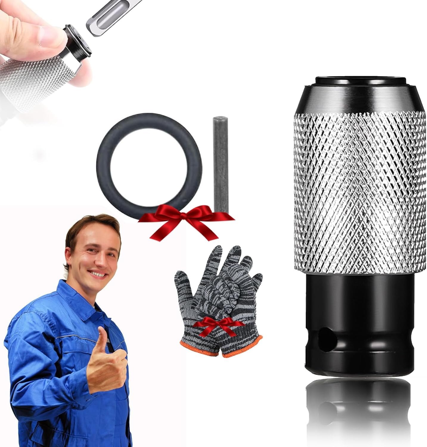Rotary Hammer Adapter with Impact Drill Bits Set, 4 Sizes Rotary Hammer ...