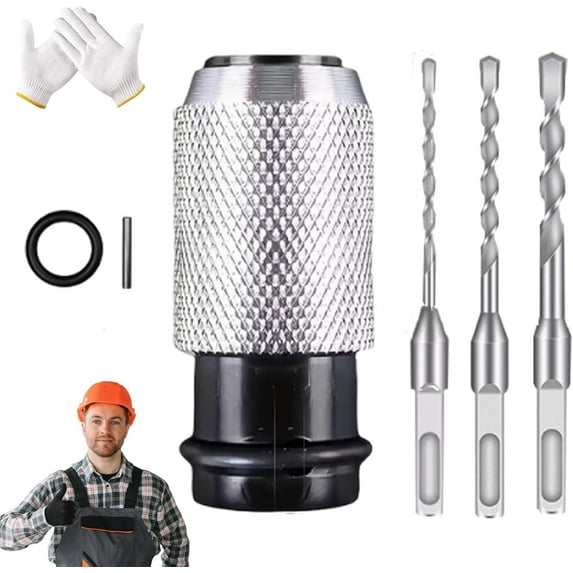 Rotary Hammer Adapter with Impact Drill Bits Set, Electric Wrench ...
