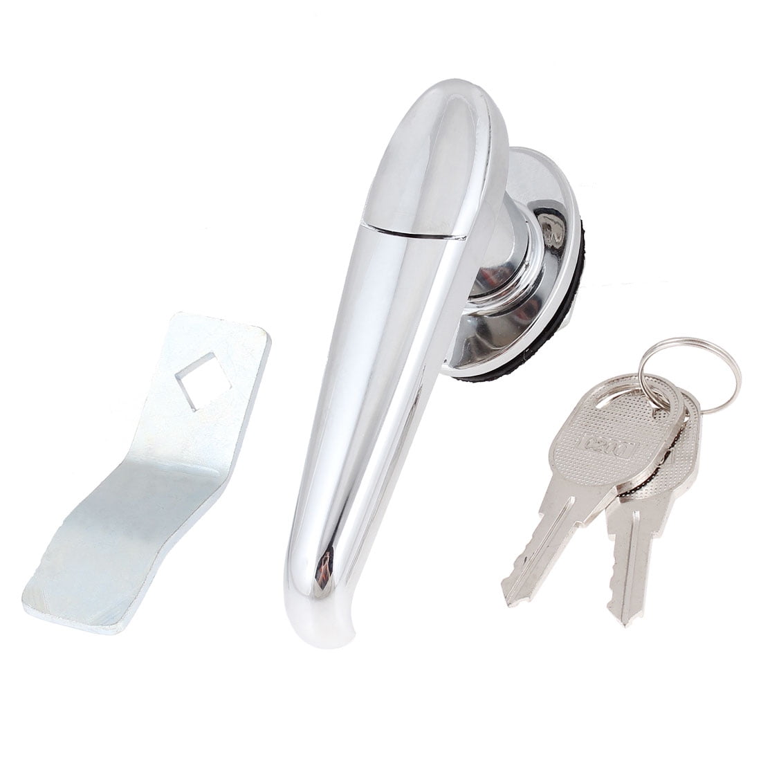 Rotary Handle Recessed Metal Security Lock 4" w 2 Keys for File Cabinet ...