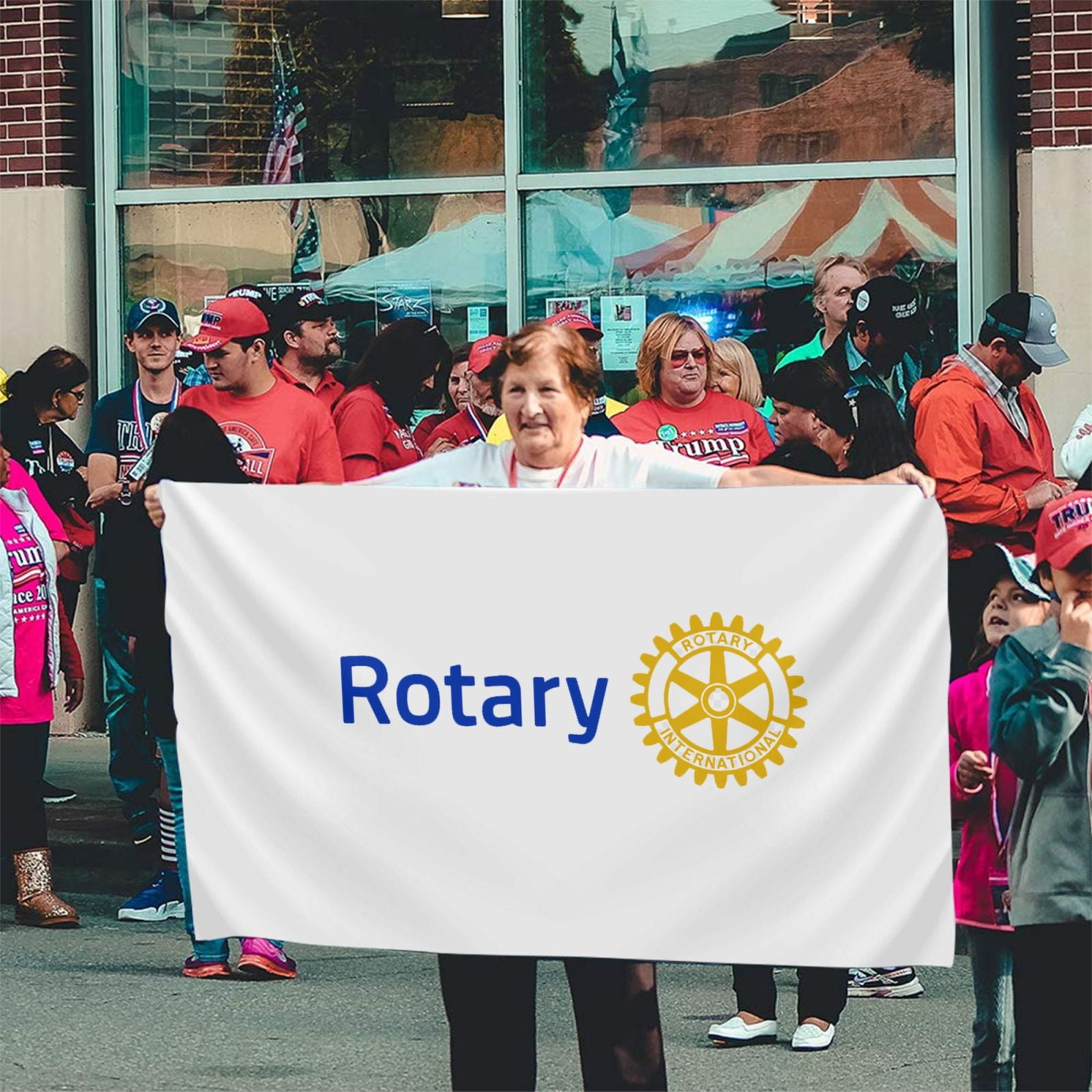 Rotary-International Banner Breeze Flag Outdoor Flags Home Flag Garden ...