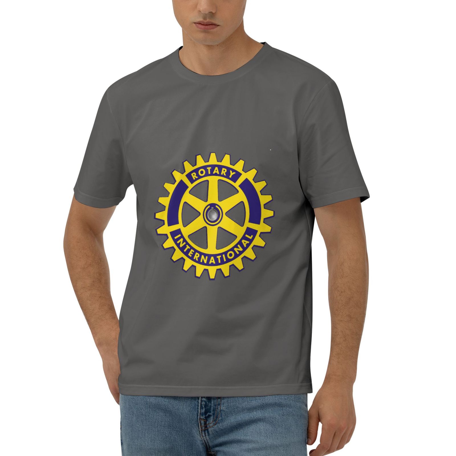 Rotary-International Men'S Short Sleeve Tees, Moisture Wicking, Odor ...