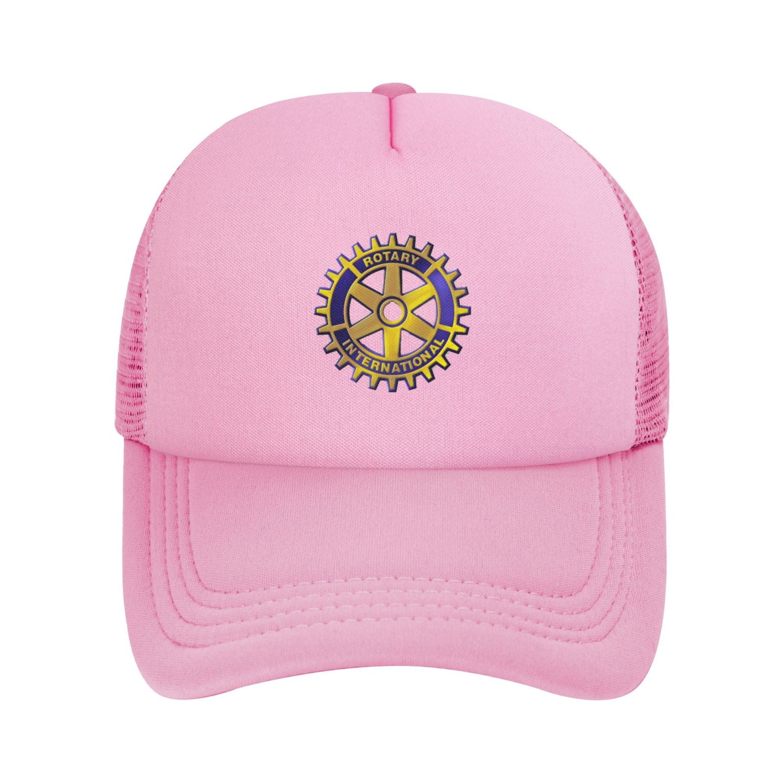 Rotary-International Solid Color Mesh Baseball Cap, Adjustable Snapback ...