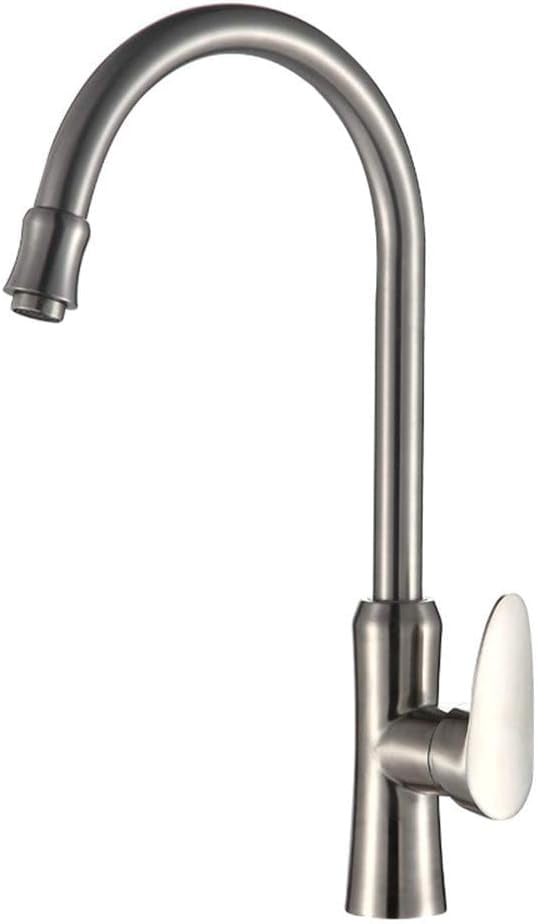 Rotary Kitchen Sink Faucet 304 Stainless Steel Kitchen Faucet Lead-Free ...
