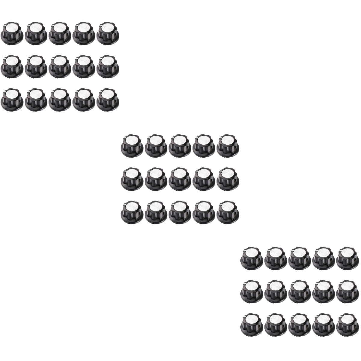 Rotary Knob Knurled Shaft to Rotate Black Knobs Copper Core ...