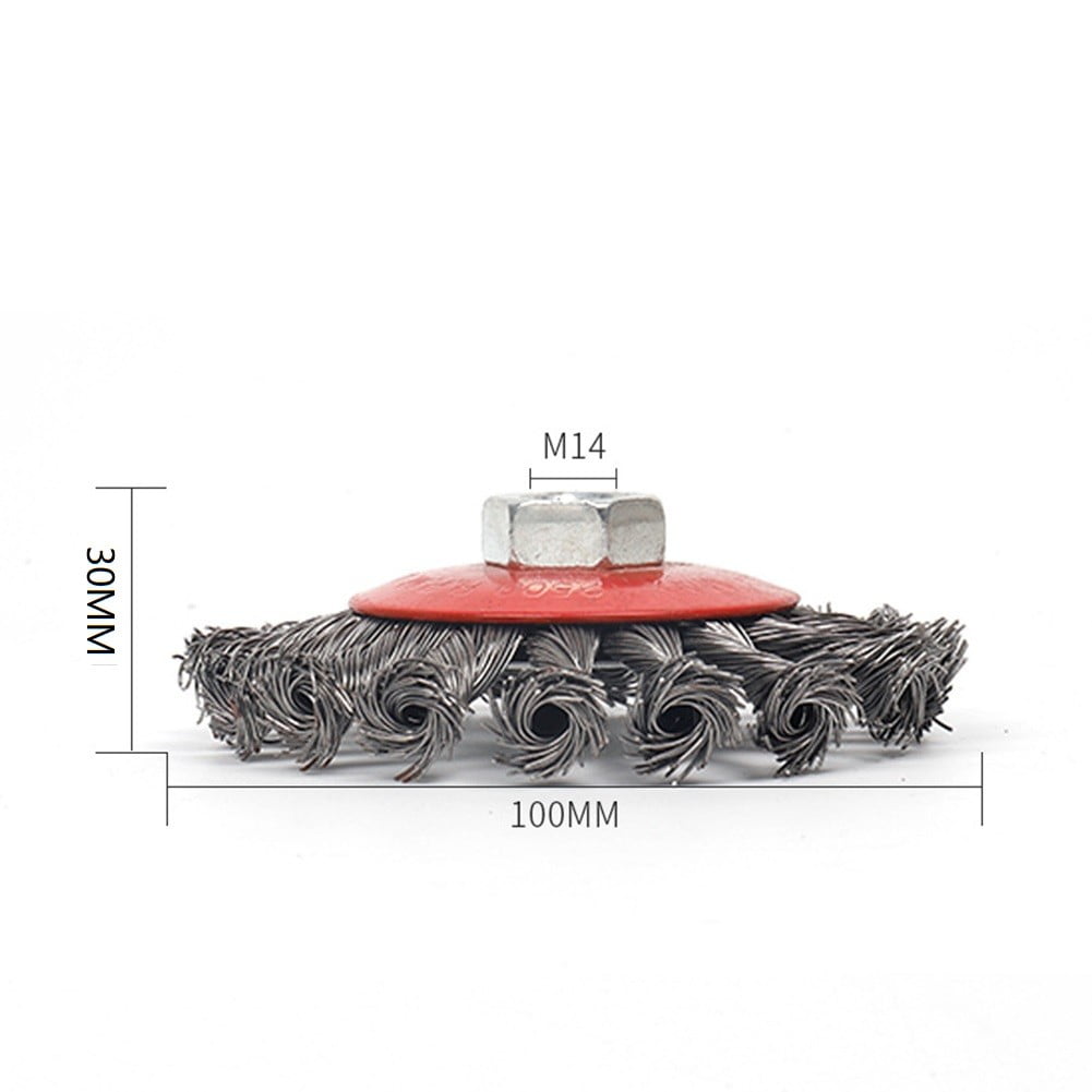 Rotary Knot Wire Wheel Cup Brush For Angle Grinder M14*2 Steel Wire ...