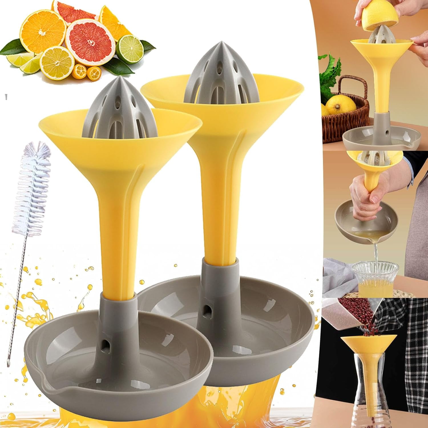 Rotary Manual Juicer, Citrus Lemon Orange Juicer, Mini Manual Lemon ...