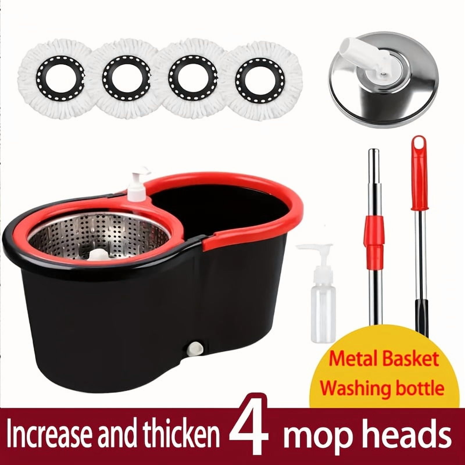 Rotary Mop and Bucket Set - 360° Rotary Mop Bucket System | 47-Inch ...