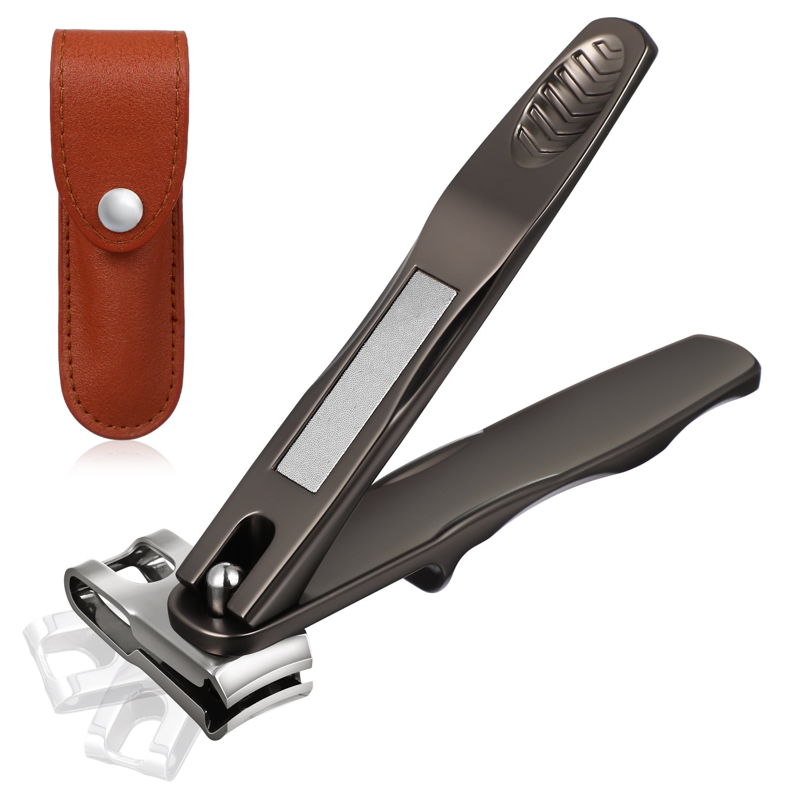 Rotary Nail Clipper (Black) Big Mouth Single Trimmer Care Tools Cutting ...