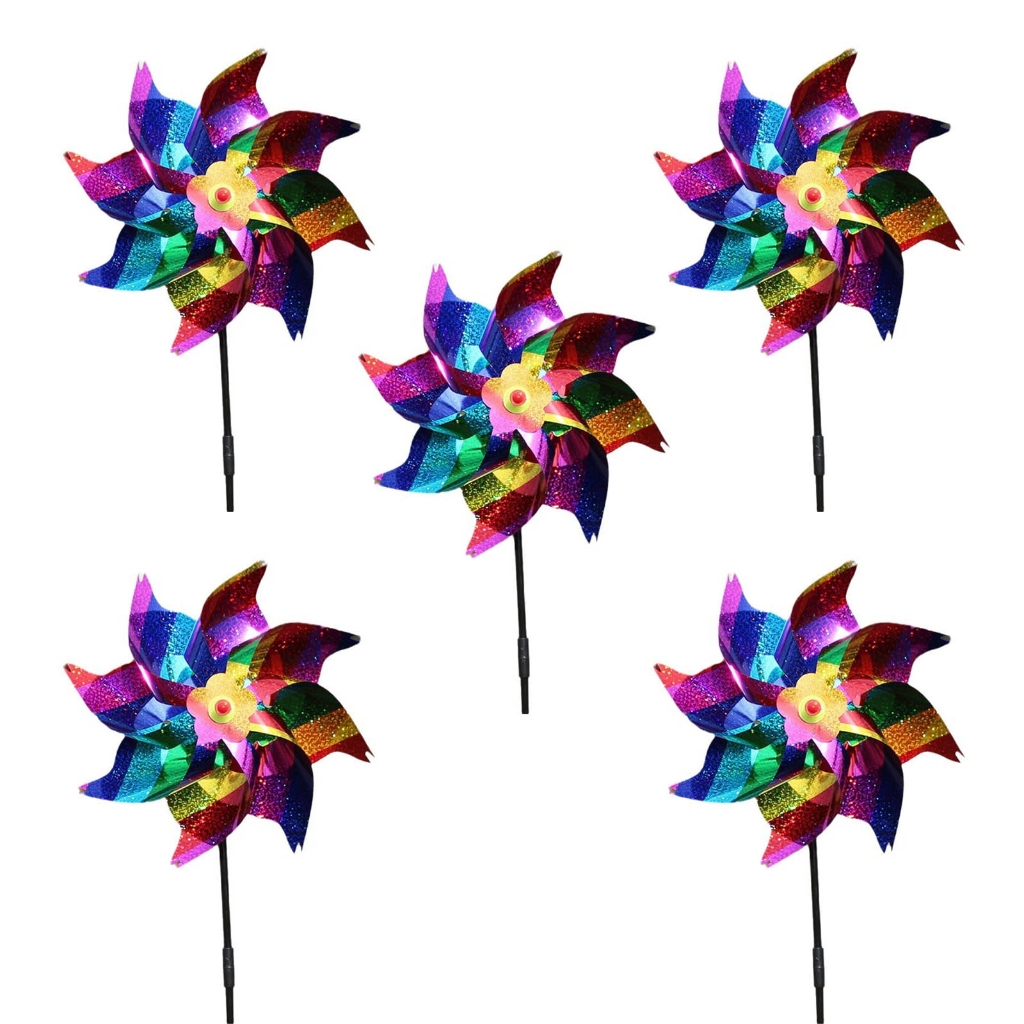 Rotary Pinwheel Large Wind Spinners Kits Colorful Windmill Garden Decor ...