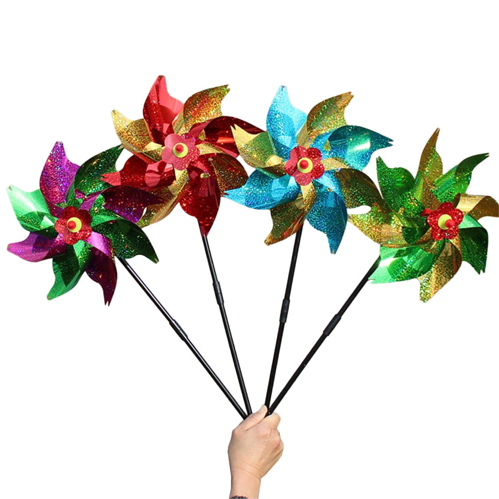 Rotary Pinwheel Large Wind Spinners Kits Colorful Windmill Garden Decor ...